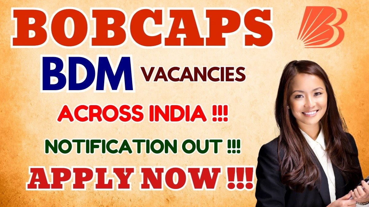 BOB CAPS BDM Bharti 2025 बॉब कैप्स बीडीएम भर्ती 2025 (70 पदों पर आवेदन ...